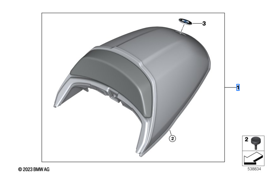 BMW R12 Hump Cover – BMW Motorcycles of Grand Rapids
